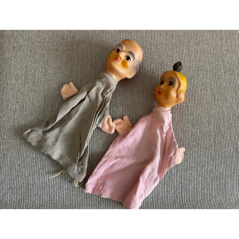 Vtg 50s Hand Puppets Punch & Judy Style Theatre Retro - Etsy