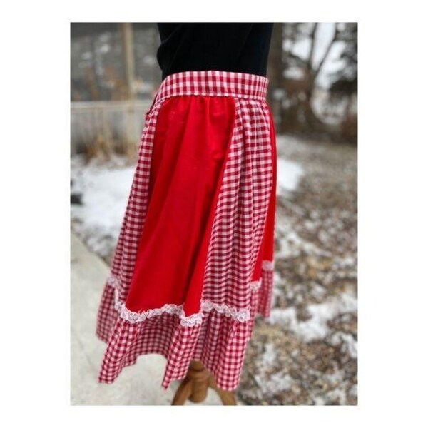 Gingham Circle Skirt - Etsy