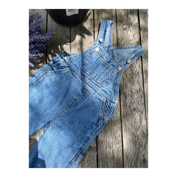 Y2K Generations Denim Carpenter Overalls Sz 18 Months - Gem