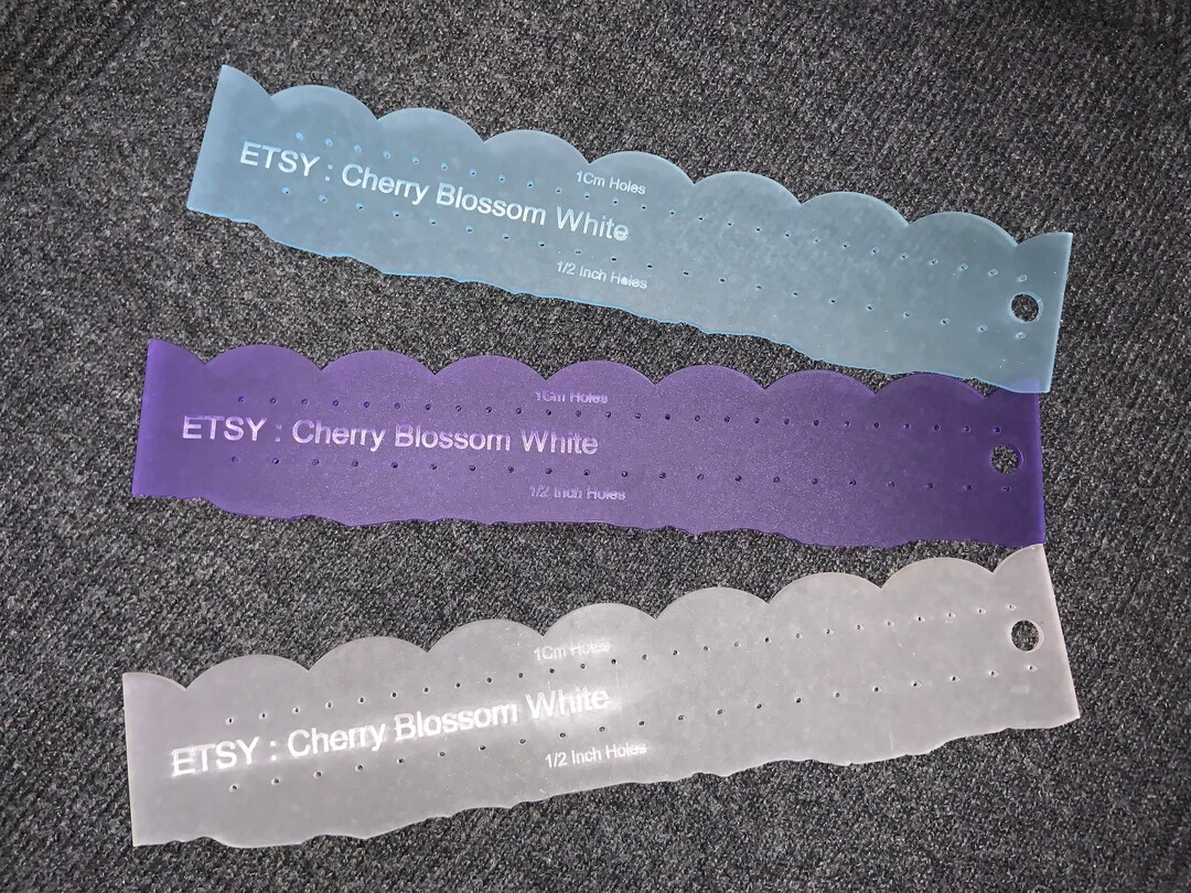 Tearing Ruler. Rip Ruler. Book Binding Template. Scalloped Edge. Torn ...