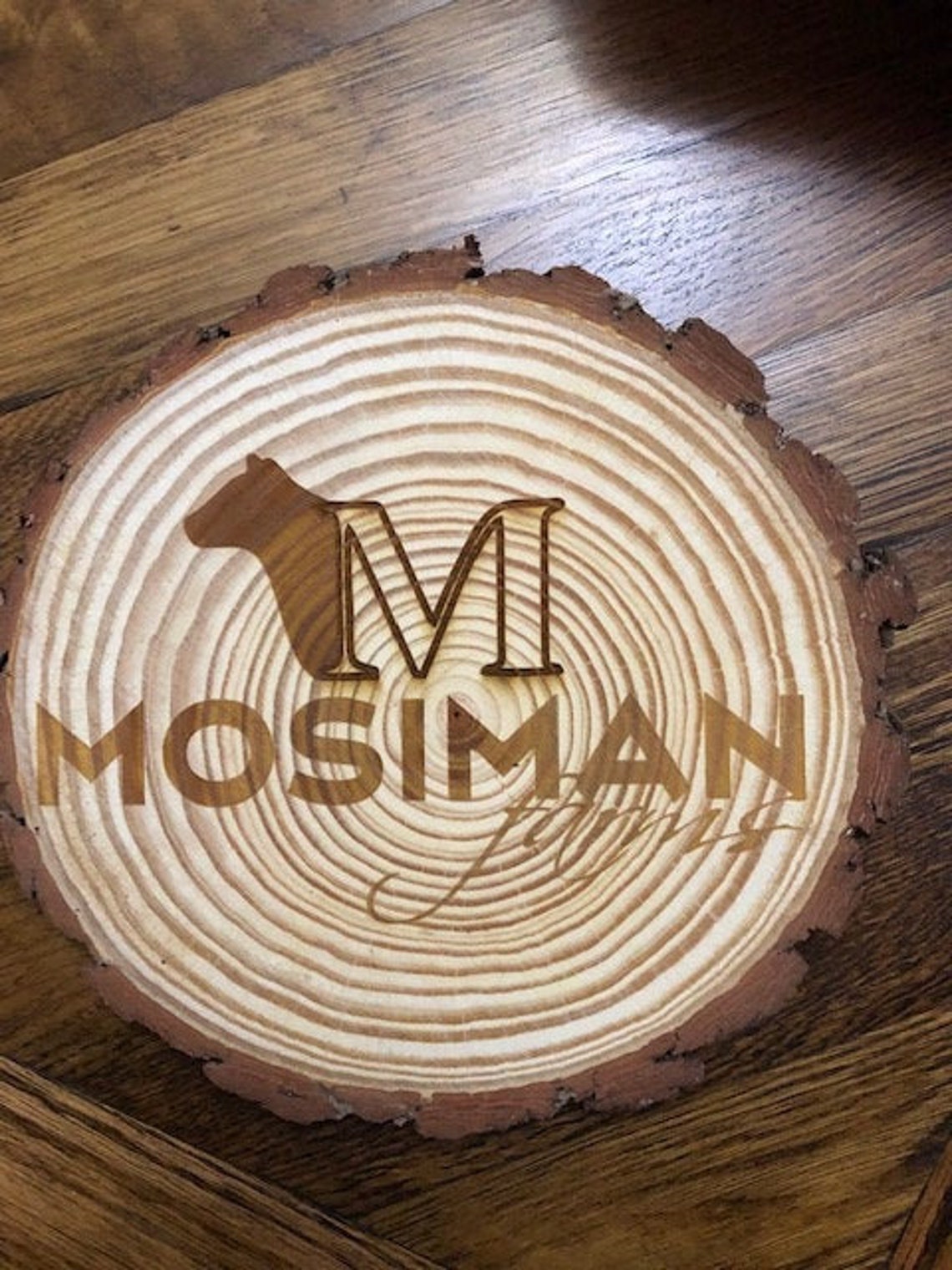 Custom Natural Wood Personalized Center Pieces - Etsy