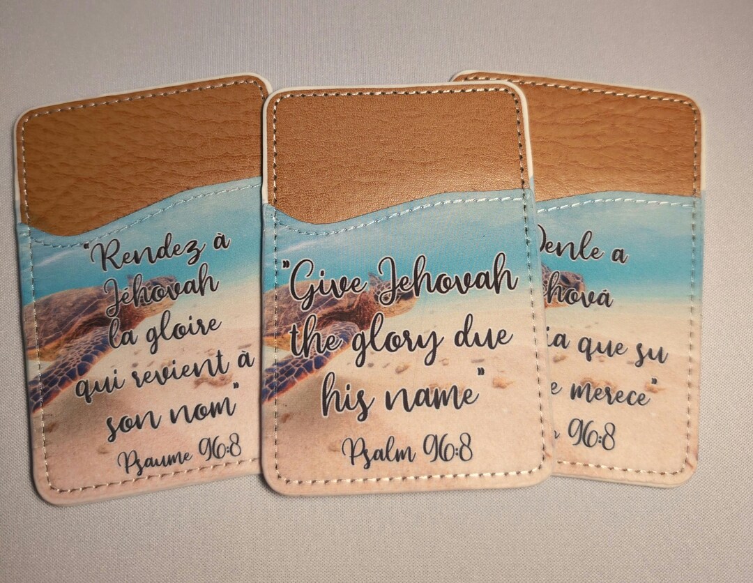 2025 Year Text JW Contact Card Holder – "give Jehovah the Glory Due His ...