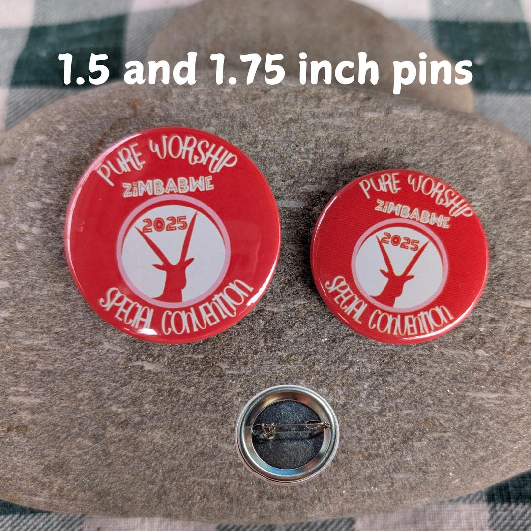 HARARE, ZIMBABWE, Antelope, 2025 Special Convention Pins, Wearable ...