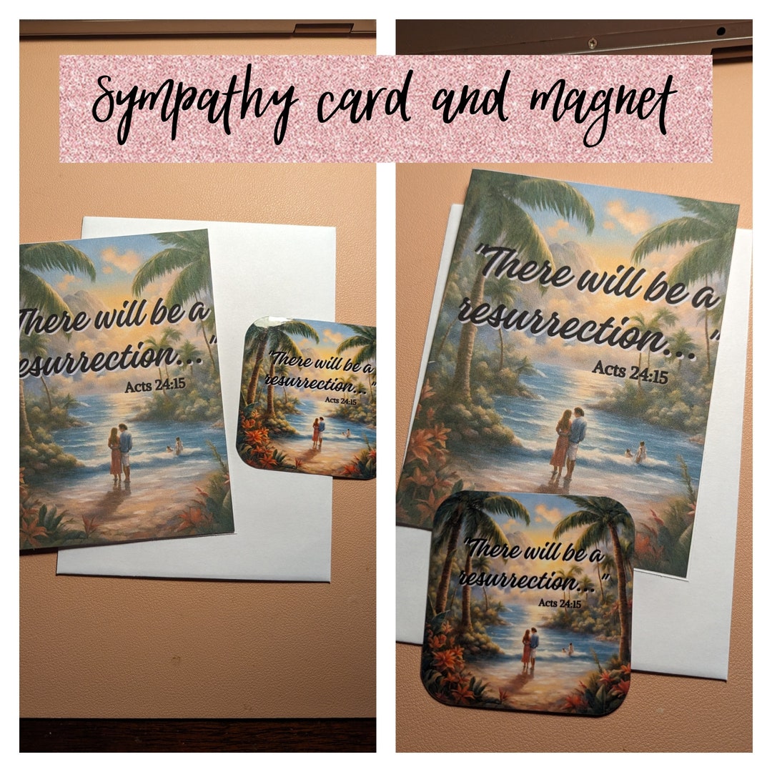 There Will Be A Resurrection Card and Magnet - Etsy