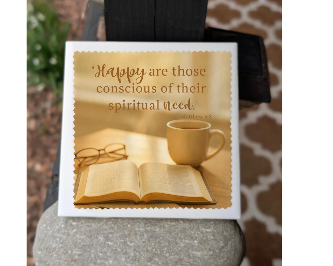2026 Year Text Lens Cloth - Happy Are Those Conscious of Their ...