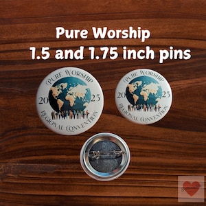 Pure Worship 2025 Convention | Pin, Badge Holder & Wearable Magnet | JW ...