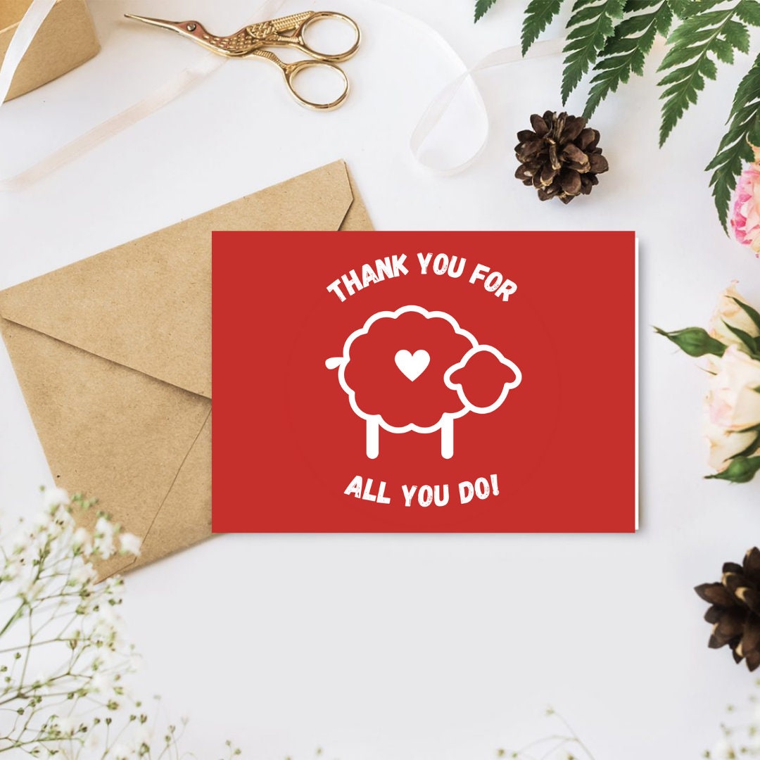 Thank You for All You Do Printable Elder Appreciation Cards (4 Pack) - Etsy