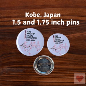 Kobe, Japan 2025 Special Convention | Cherry Blossom Design | Pin ...