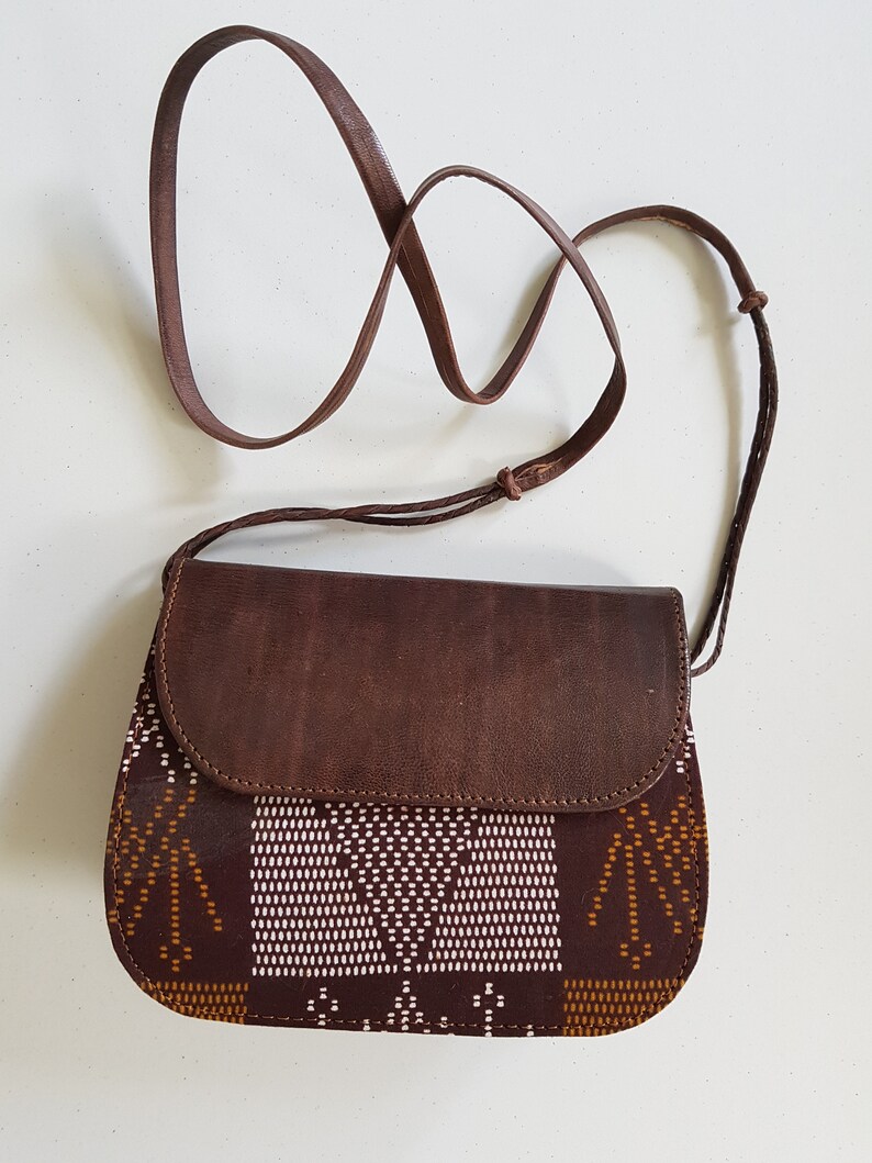 Gambian Wax Batik and Leather Bags - Etsy