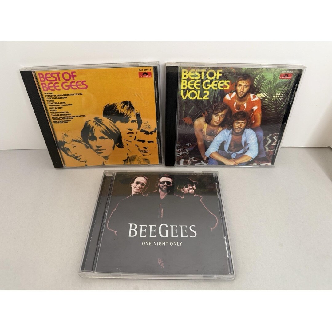 Lot of 3 Bee Gees Cds Greatest Hits Best of Vol 1 & 2 Plus One Night ...
