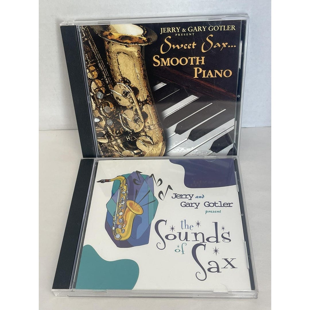 Set of 2 Jerry & Gary Gotler CD the Sounds of Sax Sweet Sax Smooth ...
