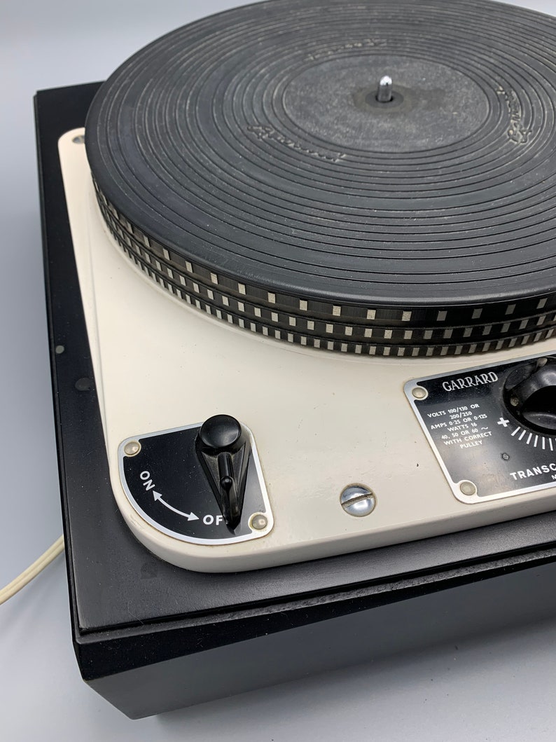 Garrard 301 Turntable 1964 Incl Shure M232 Tonearm and Matte Black ...