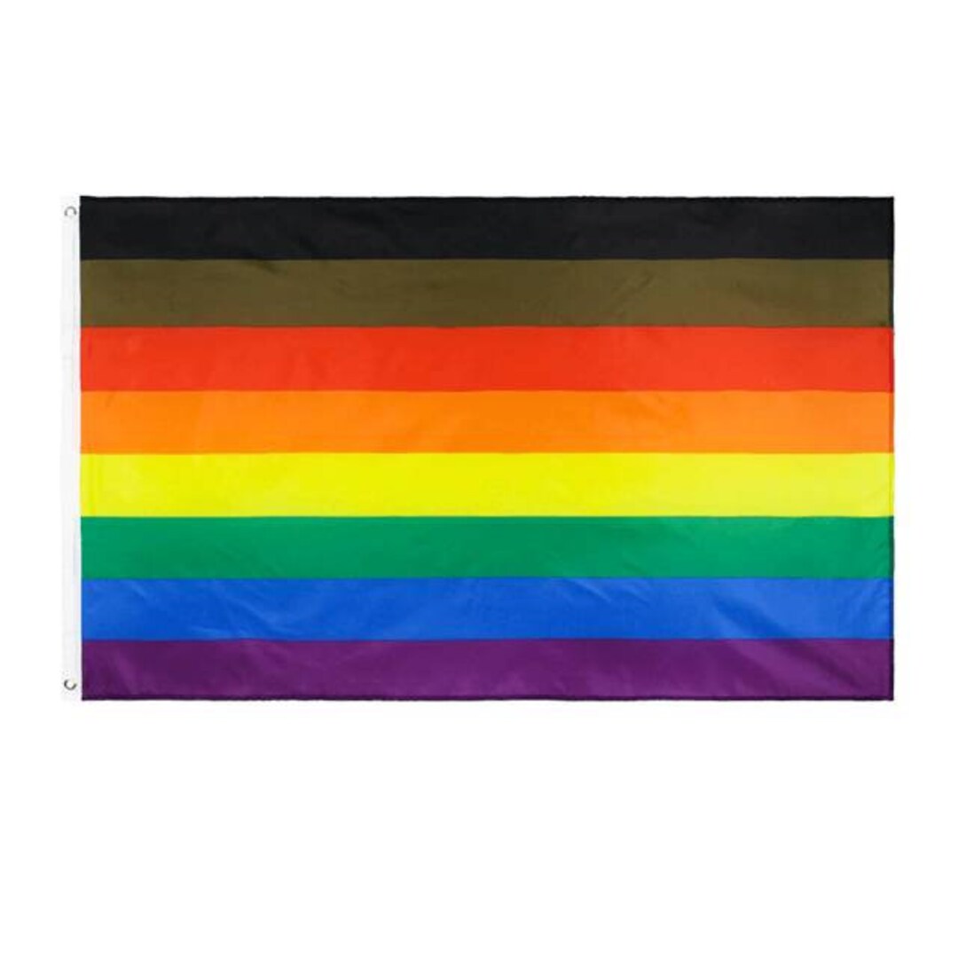 Inclusive Rainbow Flag 3ftx5ft Philly Pride - Etsy