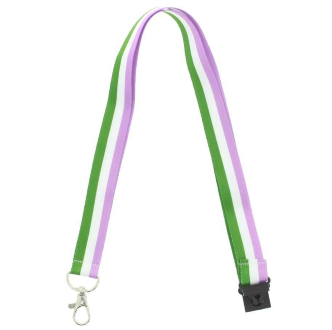 Genderqueer Gay Pride LGBTQIA Lanyard With Safety Clip - Etsy