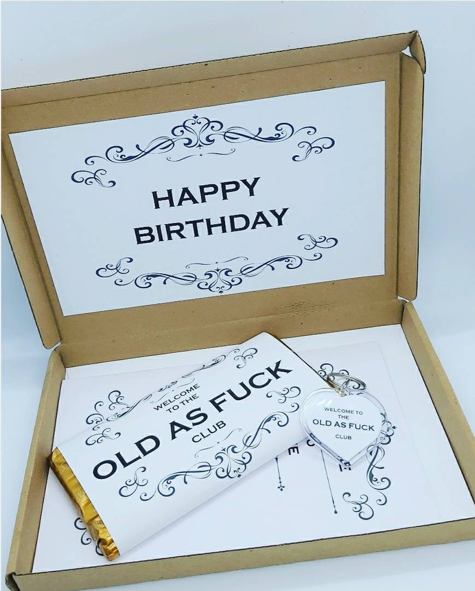Banter Box Gift Funny Rude Old as FCK - Etsy