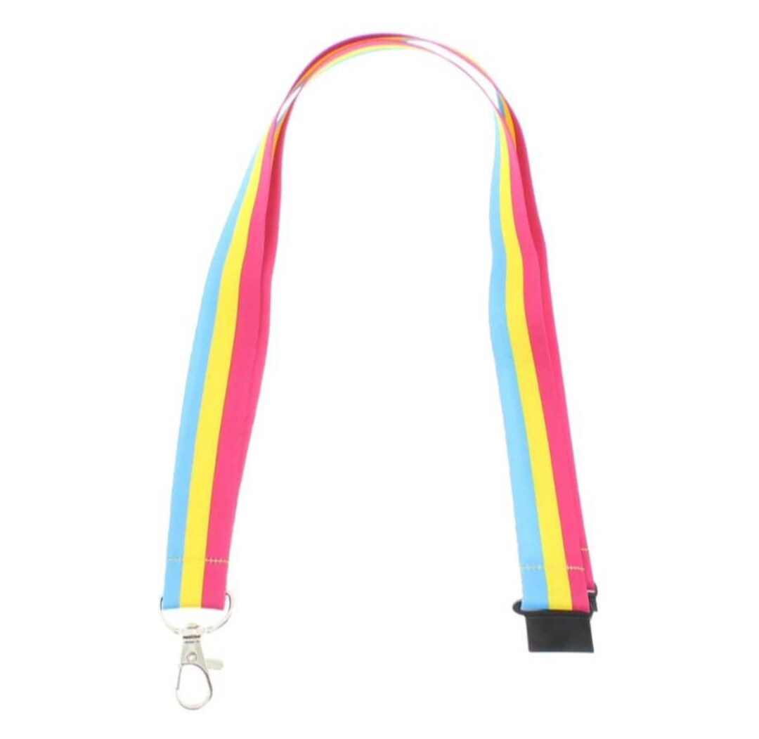 Pansexual LGBTQIA Lanyard With Safety Clip - Etsy