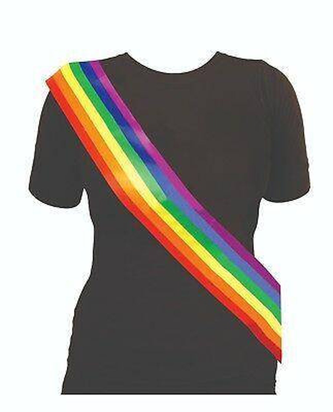 Pride Rainbow Sash - Etsy