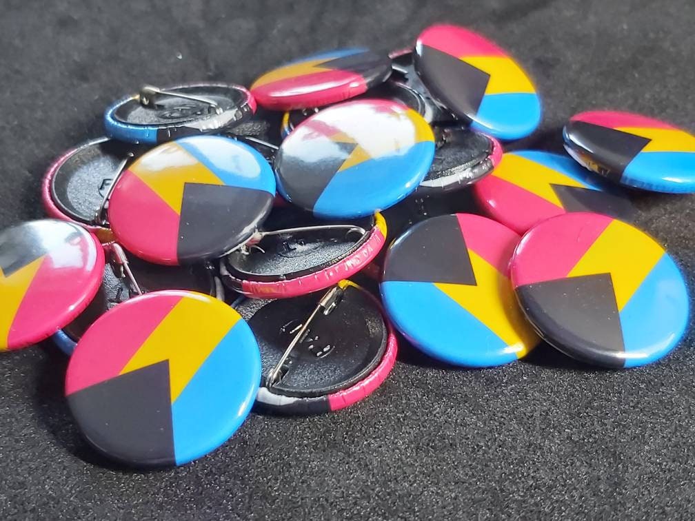 Demi Pan Pansexual Pride Lgbtqi+ Pride Pin - Etsy