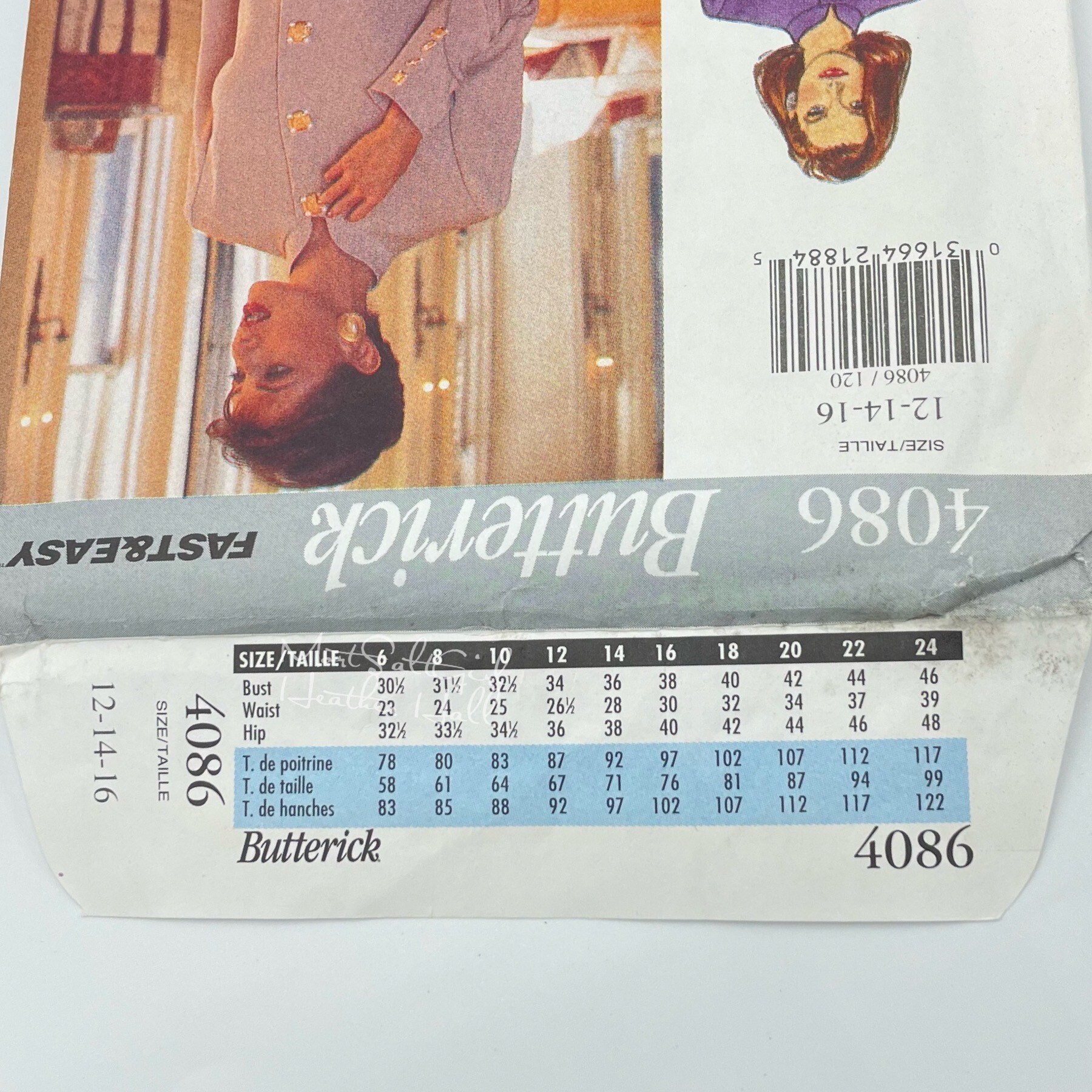 Butterick Vtg Sewing Pattern 4086 UNCUT UNUSED Jacket Skirt - Etsy