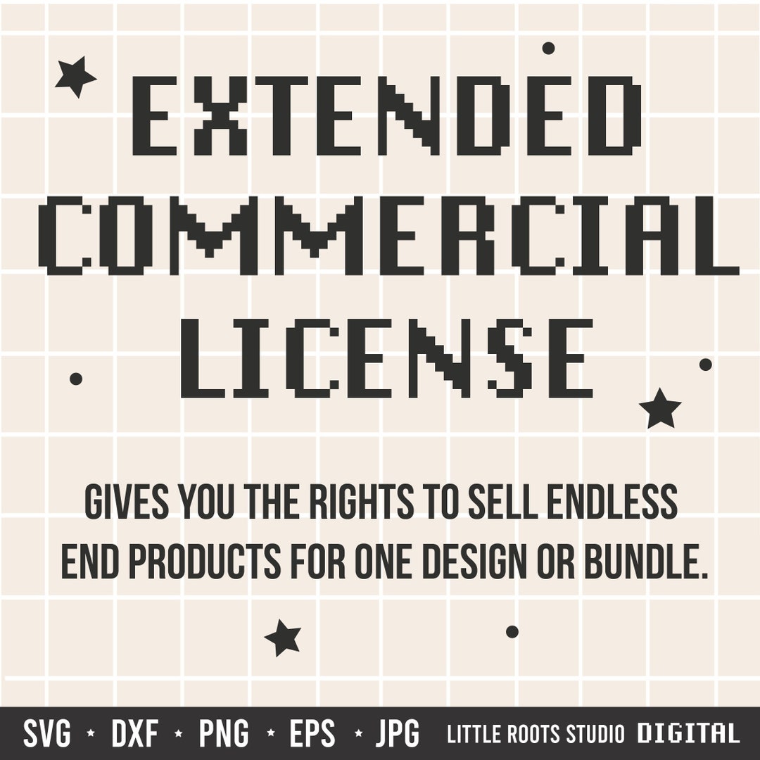 Commercial License SVG / Extended License / SVG License / Print on ...