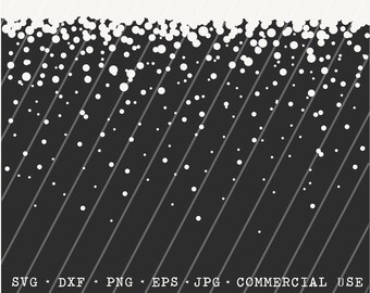 Snow Falling Svg - Etsy