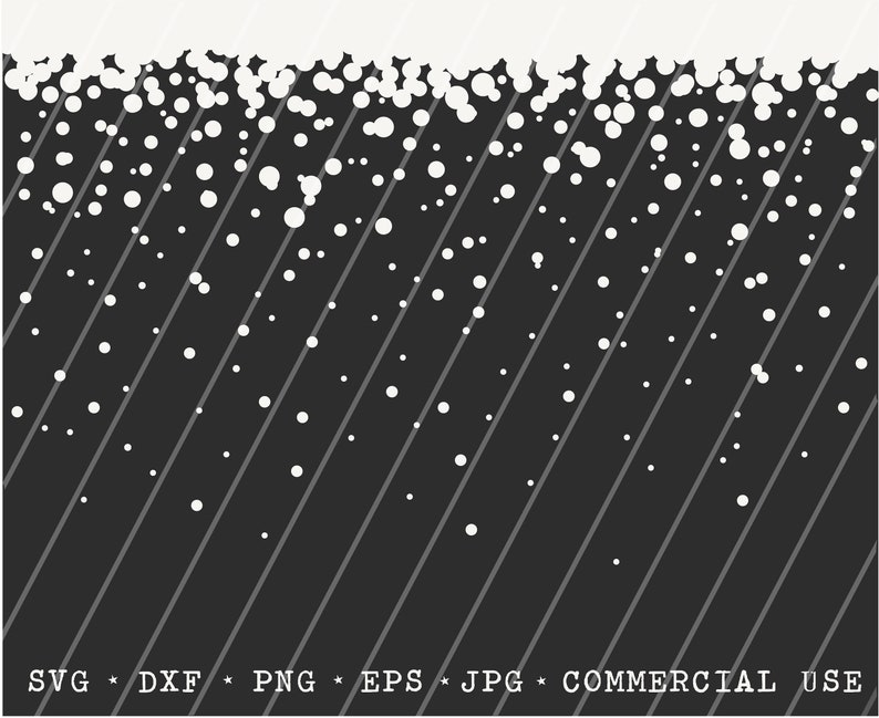 Snowfall SVG / Snowing Cut File / Falling Snow / Cricut / | Etsy