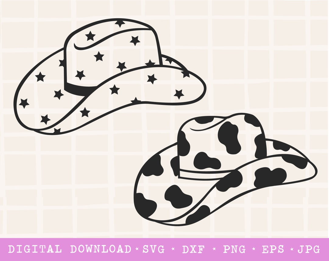 Cowboy Hats SVG / Cowgirl SVG / Western Cut File / Digital Download ...