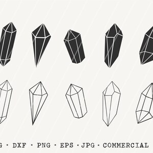 10 Crystals Bundle / Crystals Cut File / Crystals SVG / SVG Bundle ...