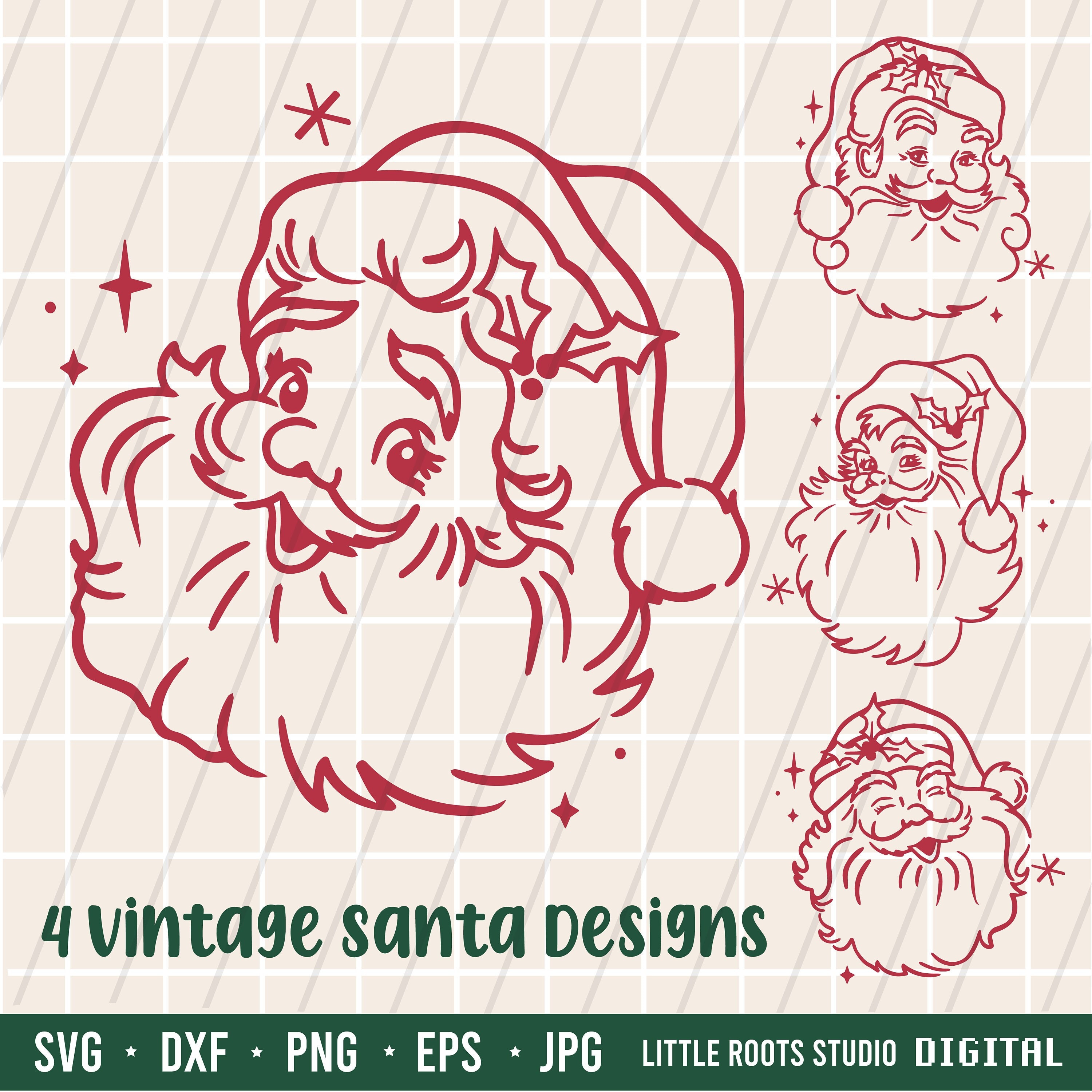 Santa Claus SVG / Santa SVG / Christmas DIY / Christmas Svg / Vintage ...