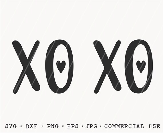 XOXO SVG / Love SVG / Valentine's Cut File / | Etsy
