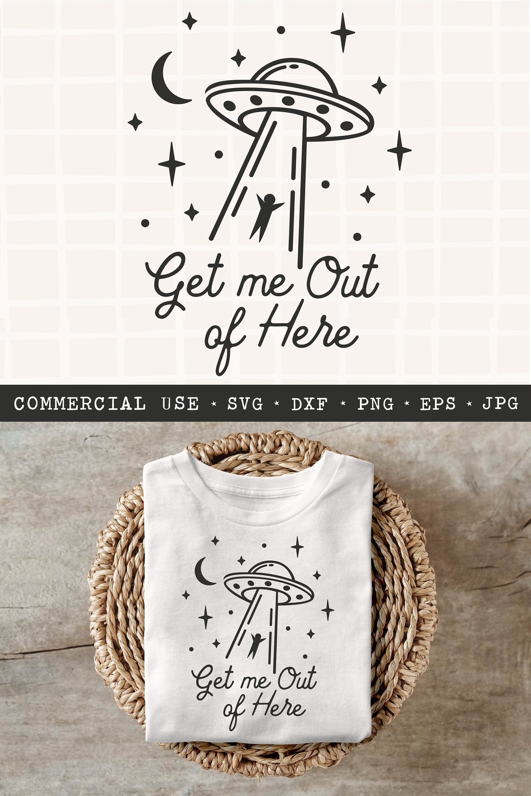 UFO Svg / Alien Svg / Alien Probe Svg / UFO Clip Art / Alien - Etsy ...