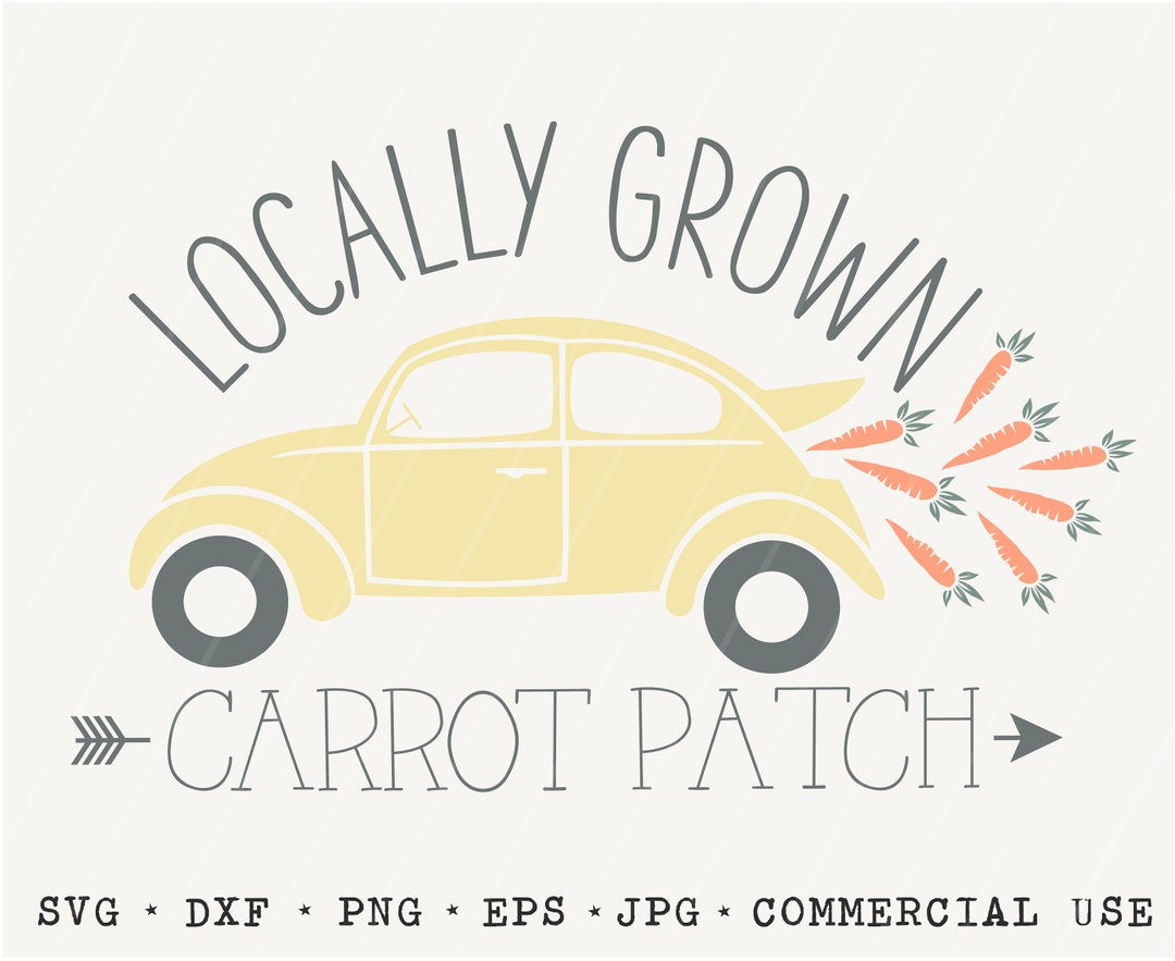 Carrot Patch SVG / Carrot Patch Sign / Easter Cut File / Easter Sign ...