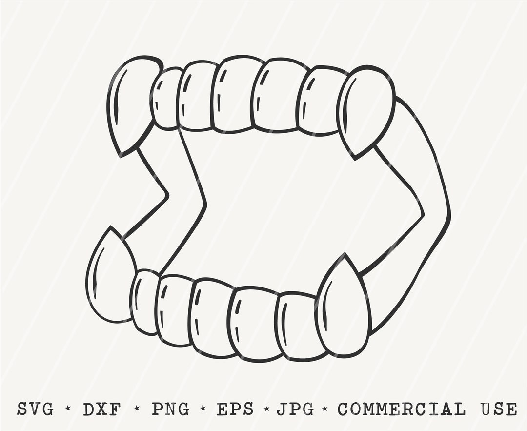 Vampire Fangs SVG / Vampire Cut File / Halloween / Fangs Cut - Etsy