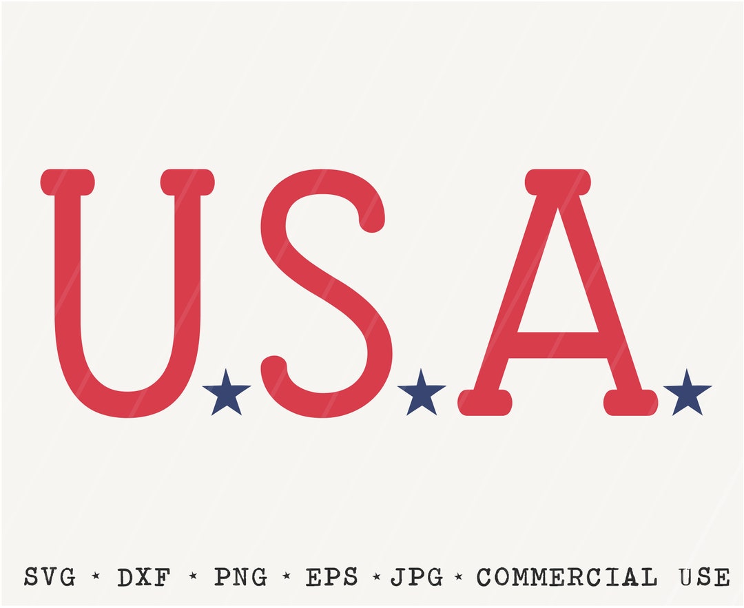 USA SVG / United States Cut File / Red, White and Blue Cut File ...