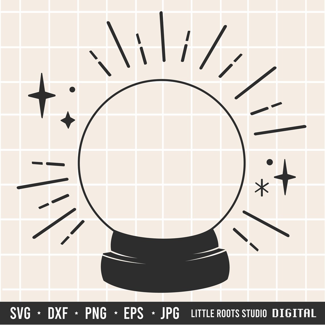 Crystal Ball SVG Cut File: Mystical Halloween Design (digital Download ...