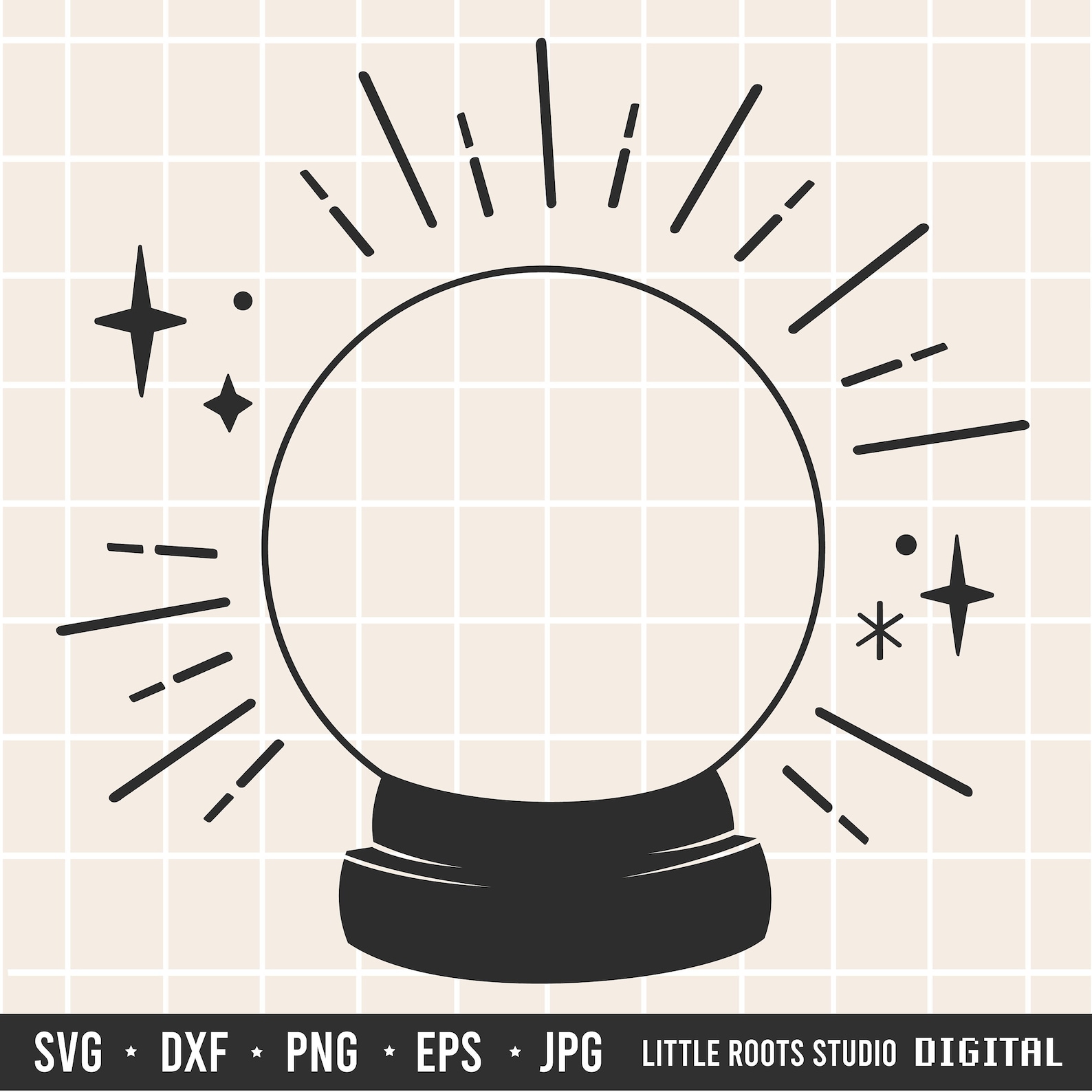 Crystal Ball SVG Cut File: Mystical Halloween Design (digital Download ...