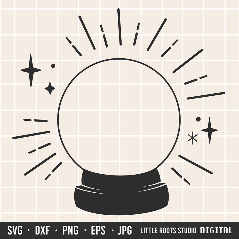 Crystal Ball SVG Cut File: Mystical Halloween Design (digital Download ...