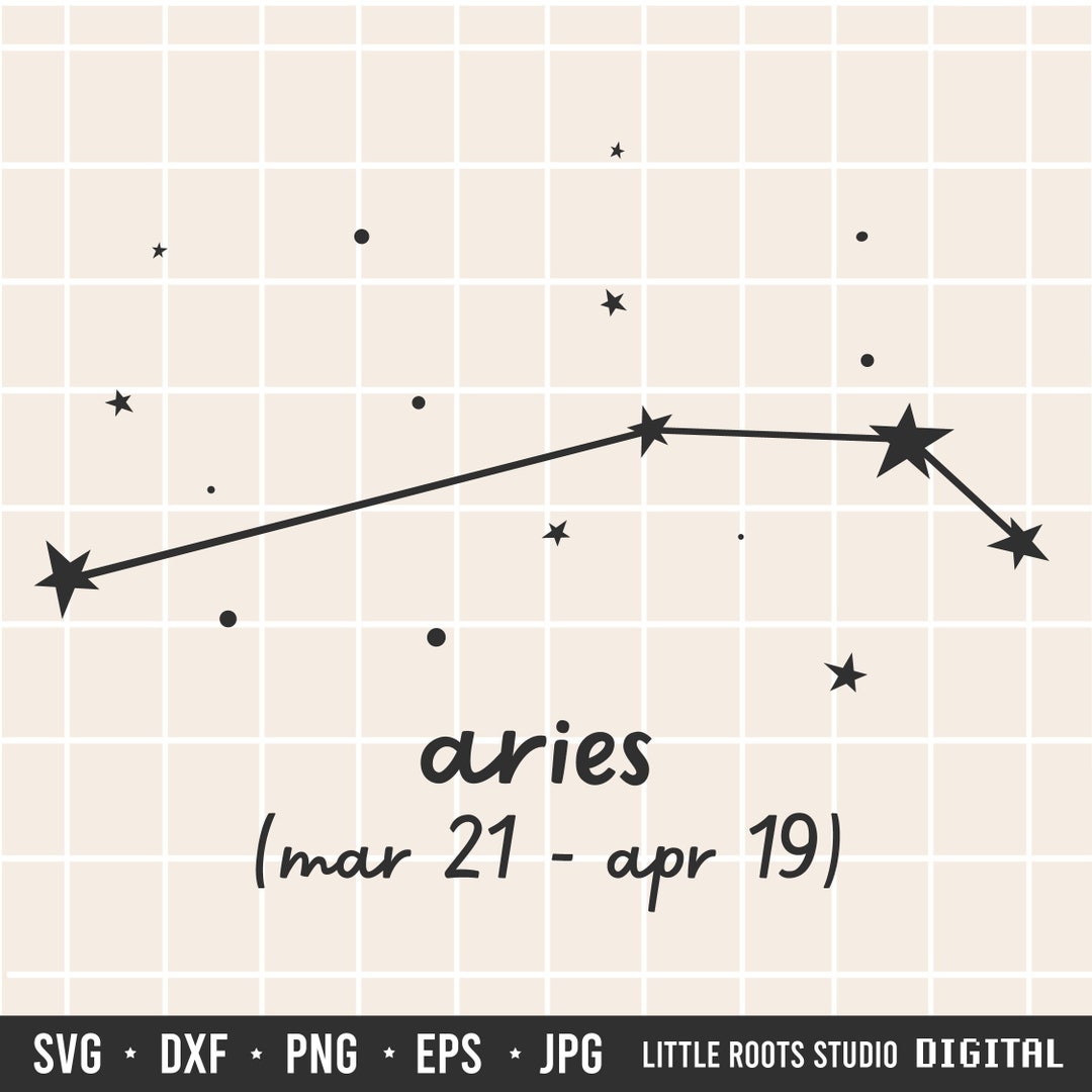 Bélier SVG / Star Signs SVG / Constellation du zodiaque / Astrologie ...