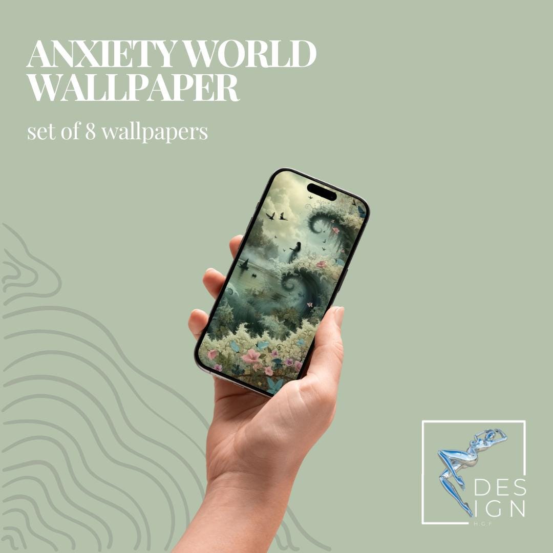 8 Anxiety Aesthetic Phone Wallpapers | Emotional & Surreal Digital Art ...