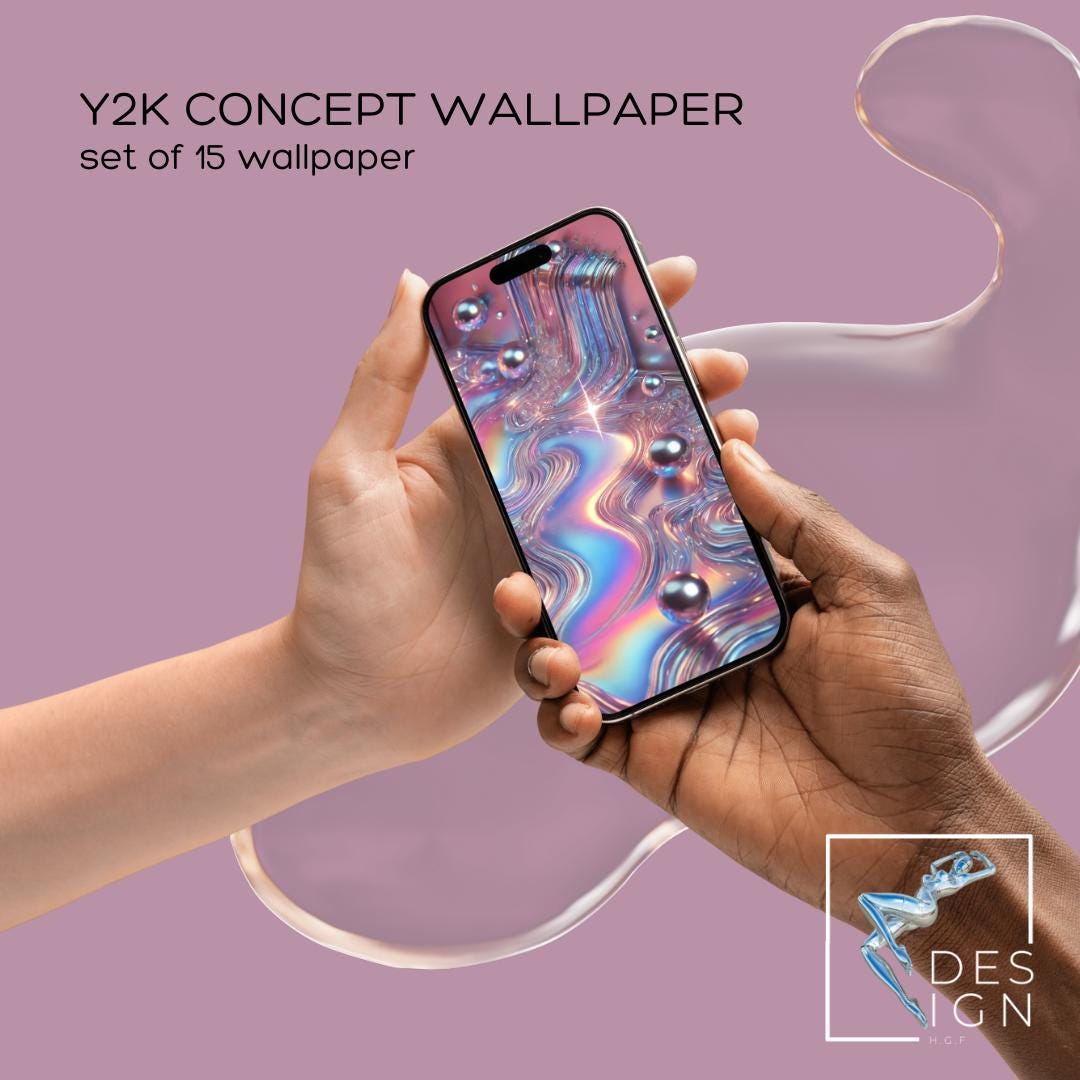 15 Y2K Aesthetic Phone Wallpapers | Neon, Holographic & Pop Culture ...