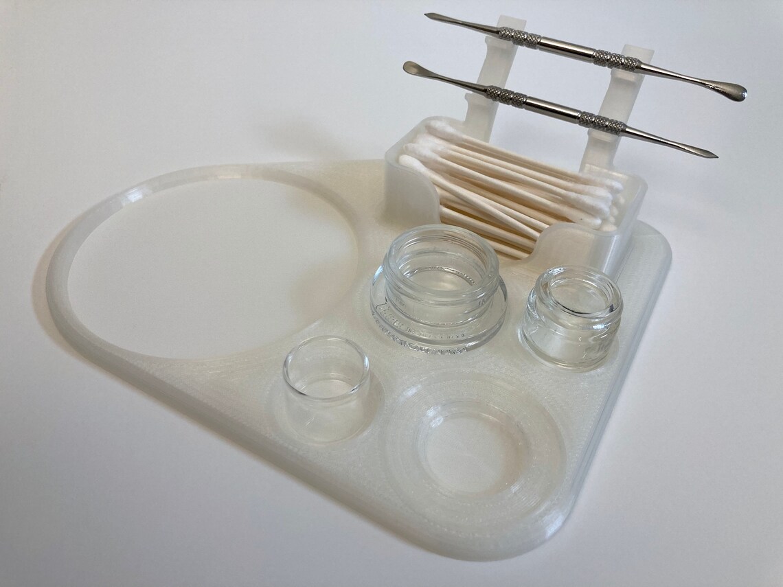 Rig Tray translucent Silicone Padded Dab Station W/ Double - Etsy