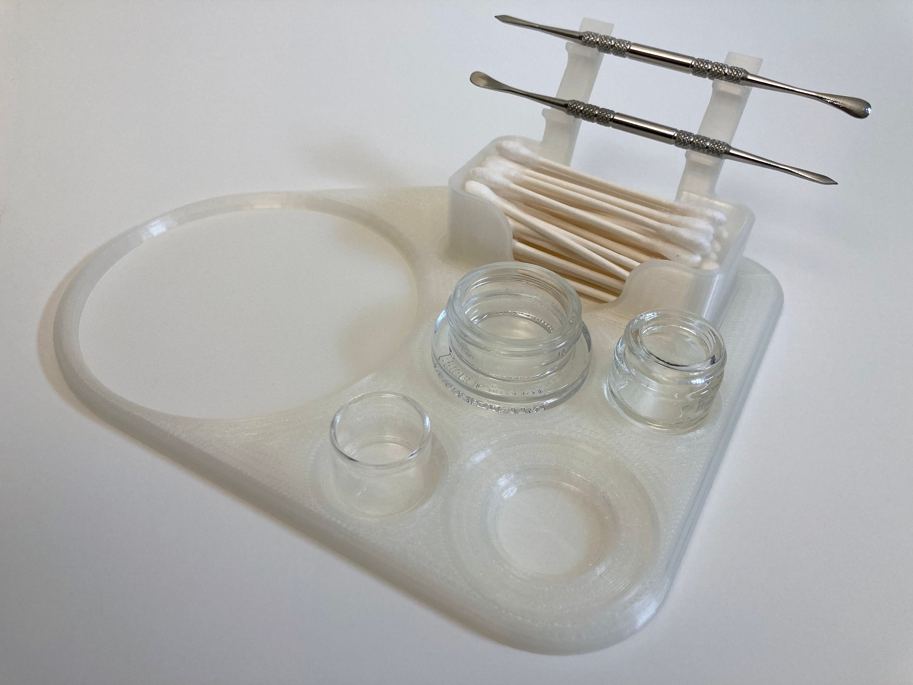 Rig Tray translucent Silicone padded dab station w/ double | Etsy