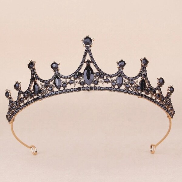 Black Tiara - Etsy