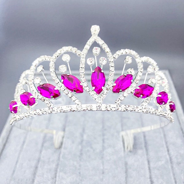 Pink Crown Tiara - Etsy