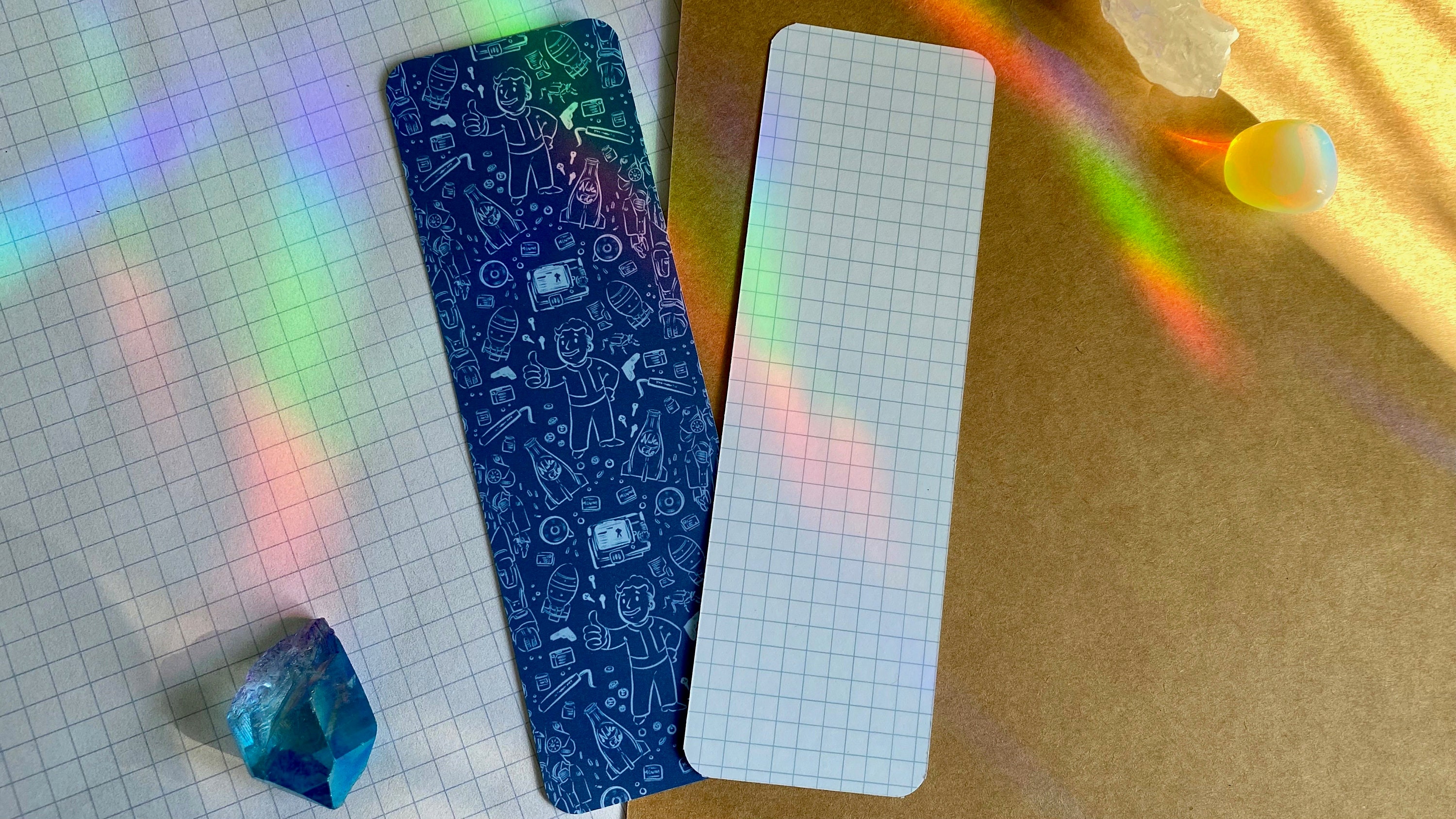 2pc Fallout Pipboy Inspired Bookmark Set Fallout Vault Tec | Etsy