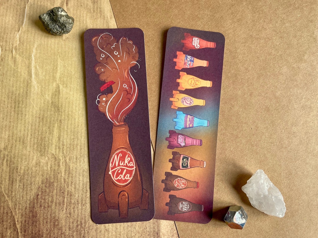 2pc Fallout Nuka Cola Inspired Bookmark Set Fallout Nuka Cola Video ...