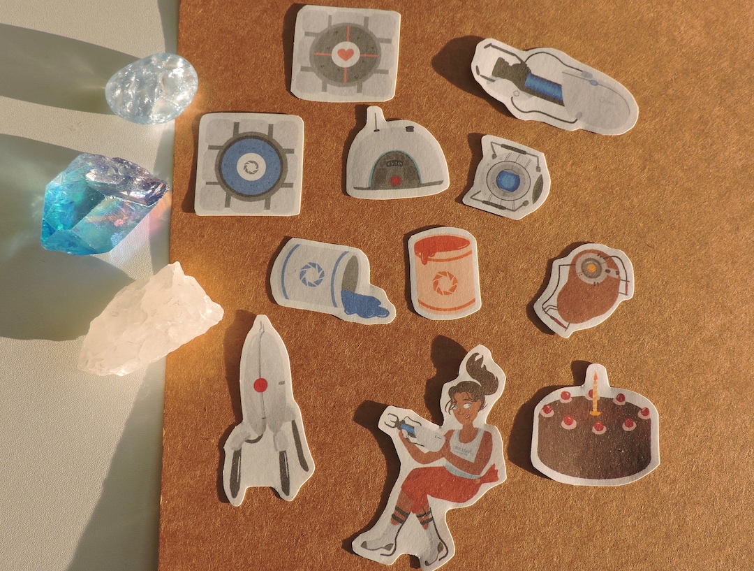 Portal Inspired Sticker Pack! || Video Game Sticker Packs - Etsy
