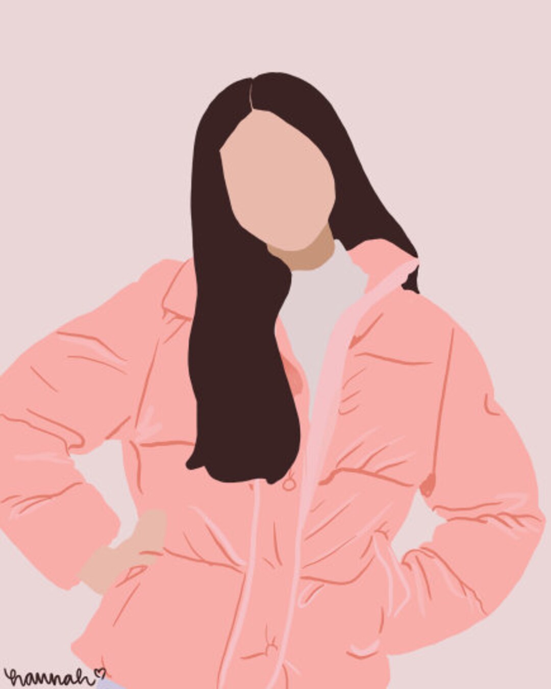 Colorblock Portrait (single Person) - Etsy