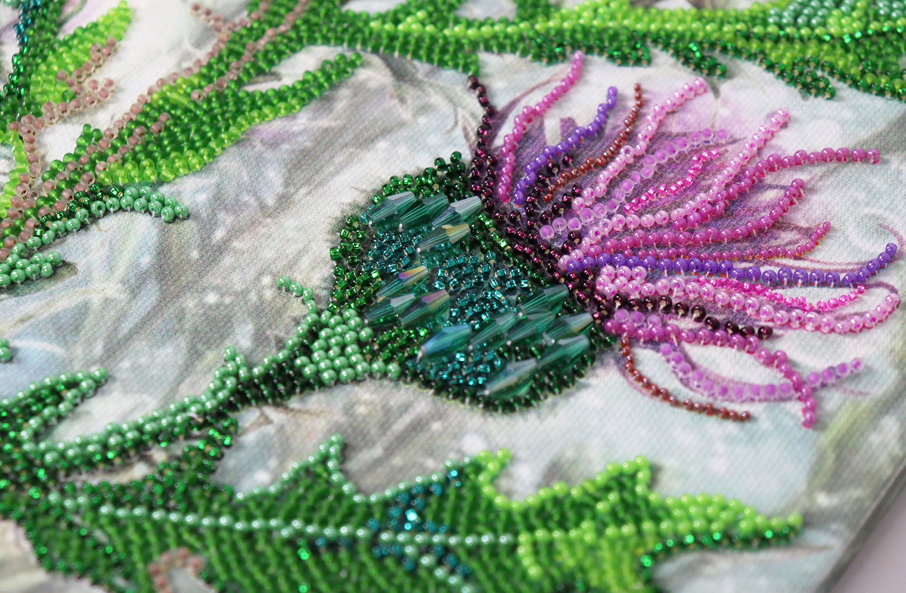 Bead Embroidery Kit Thorny Luxury Kit Beadwork DIY Modern Kit ...