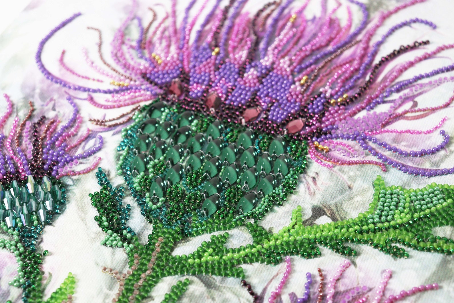 Bead Embroidery Kit Thorny Luxury Kit Beadwork DIY Modern Kit ...